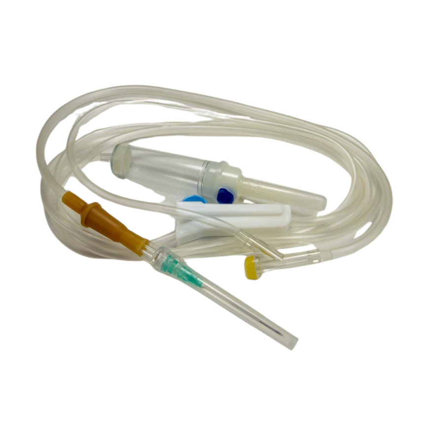 Trusa perfuzie cu ac plastic cu port in Y si Luer-Lock, lungime tub 180 ...